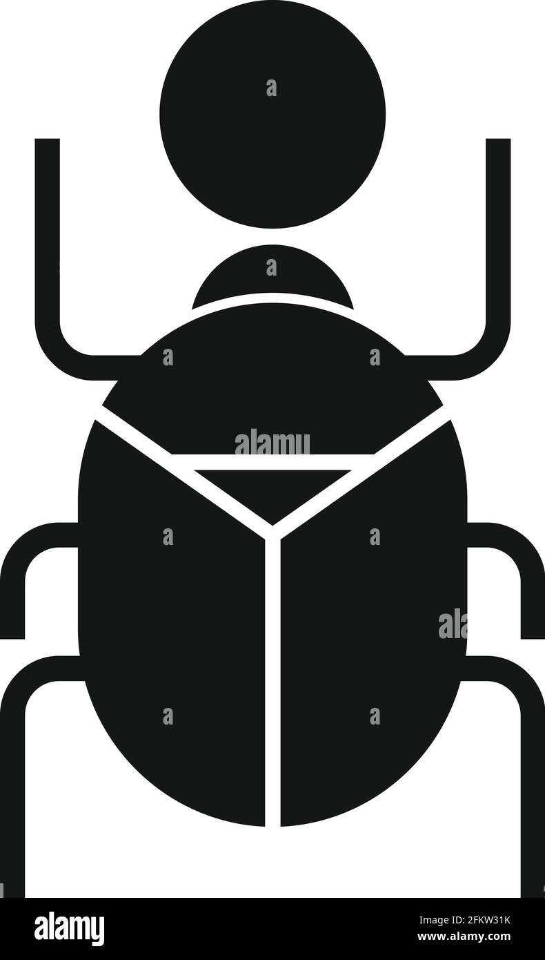 Africa scarab beetle icon, simple style Stock Vector Image & Art - Alamy