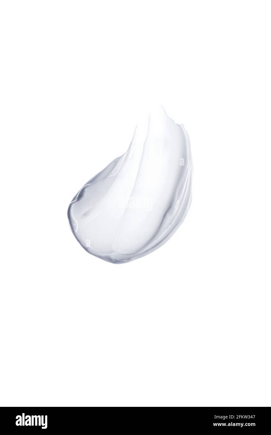 Cream smear isolated on white background. Creamy texture isolated Stock ...