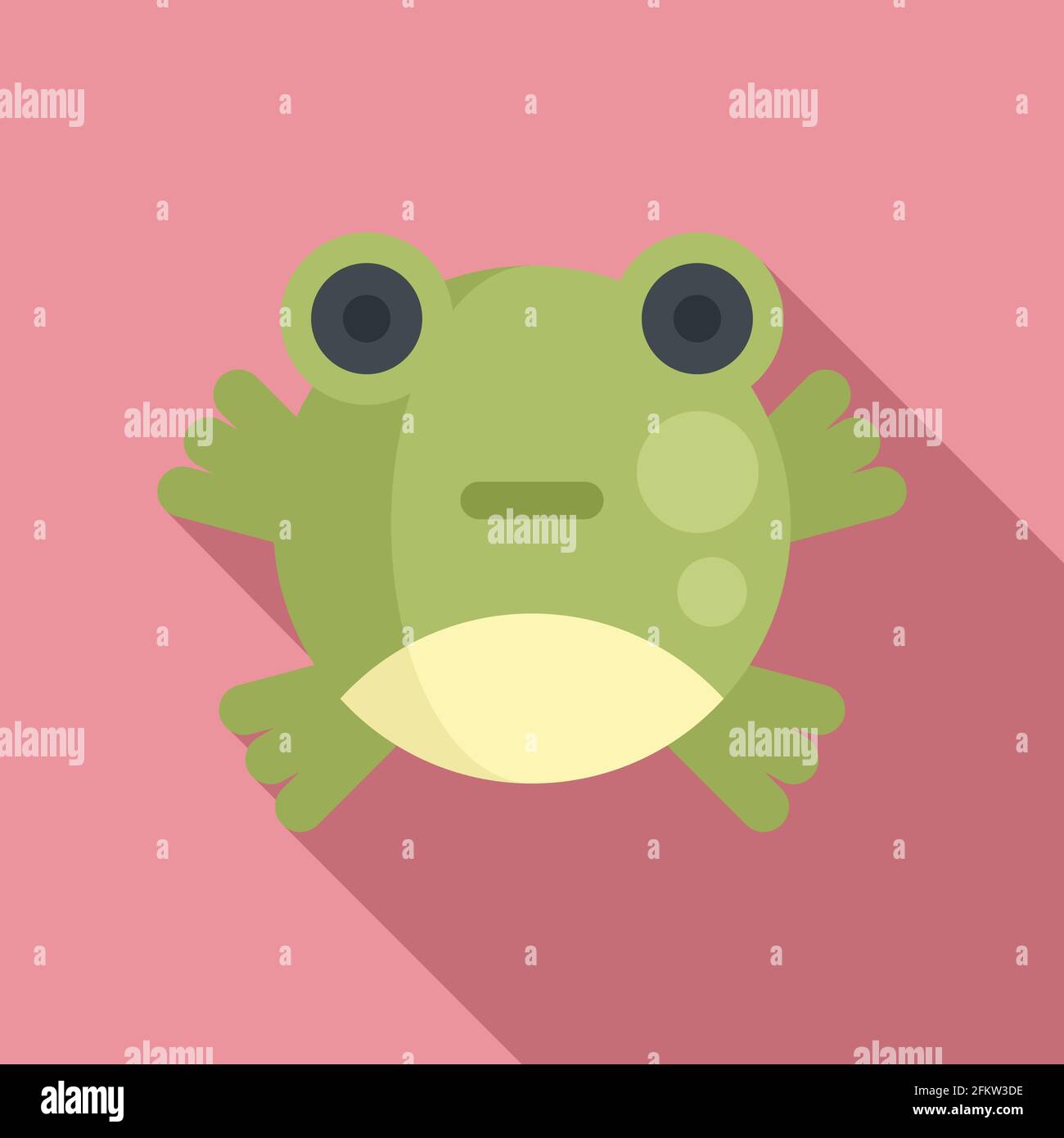 Cute frog toy icon, flat style Stock Vector Image & Art - Alamy