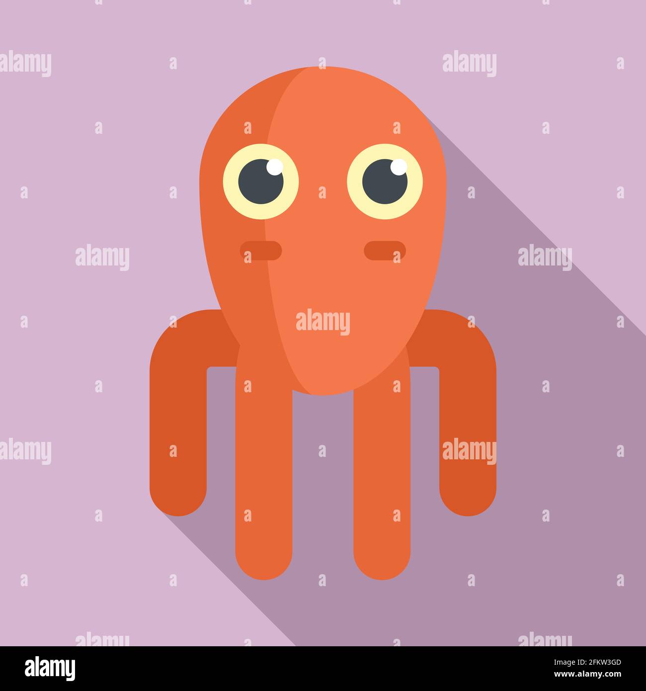 Octopus toy icon, flat style Stock Vector Image & Art - Alamy