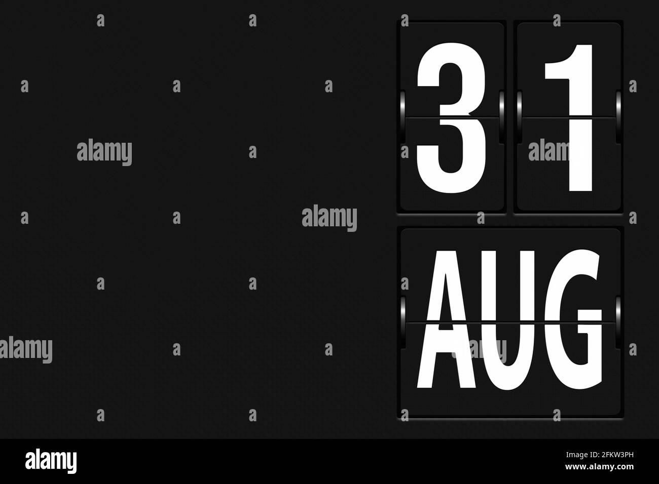 August 31st . Day 31 of month, Calendar date. Calendar in the form of a ...