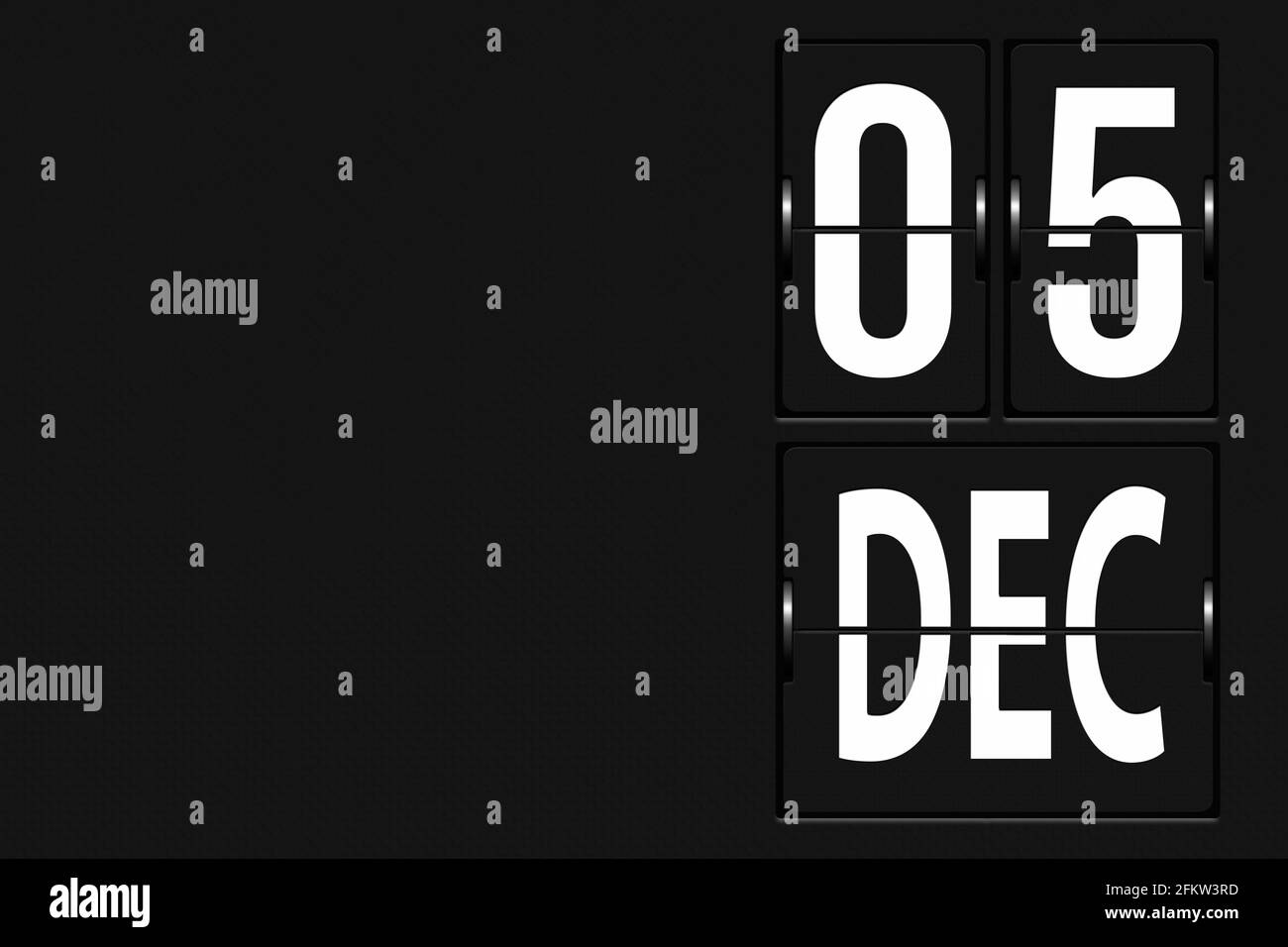 December 5th. Day 5 of month, Calendar date. Calendar in the form of a ...