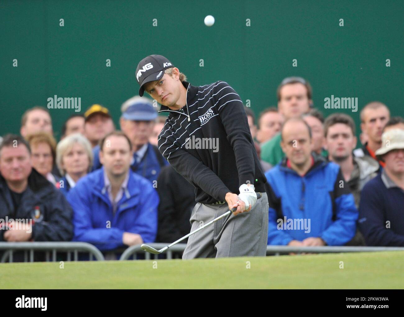 THE OPEN 2011 AT ROYAL ST GEORGE'S 1st day TOM LEWIS 18th green. 14/7 ...