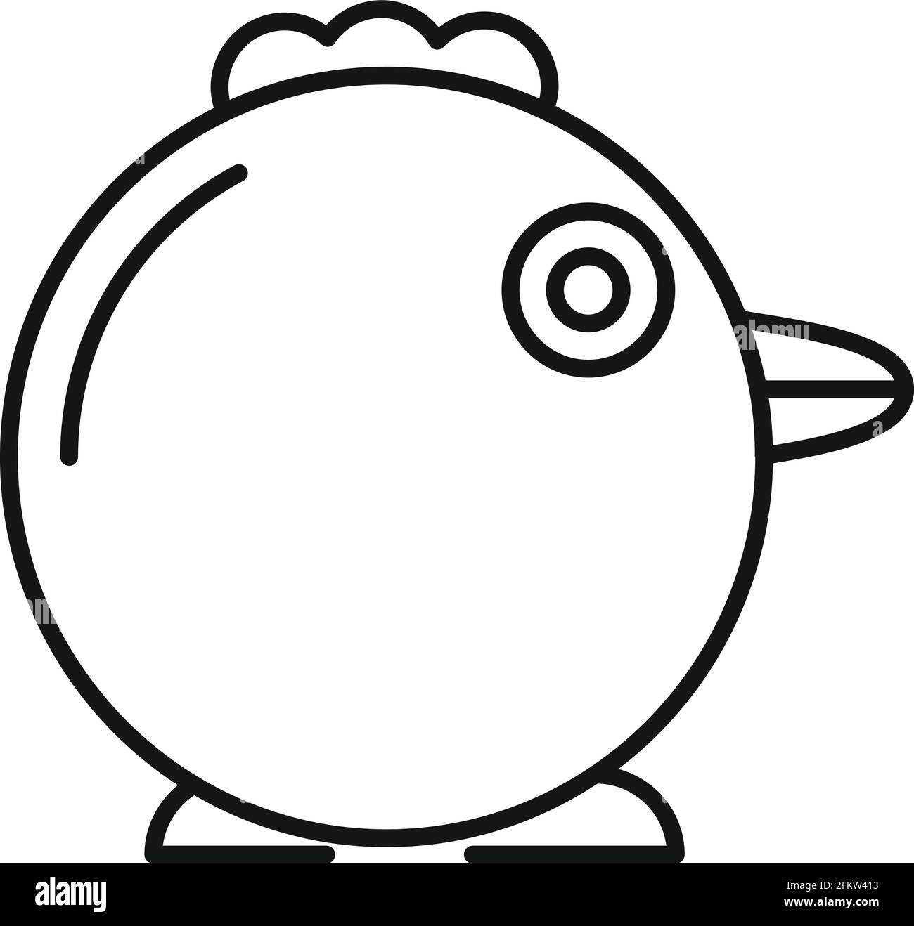 Chicken baby toy icon, outline style Stock Vector Image & Art - Alamy