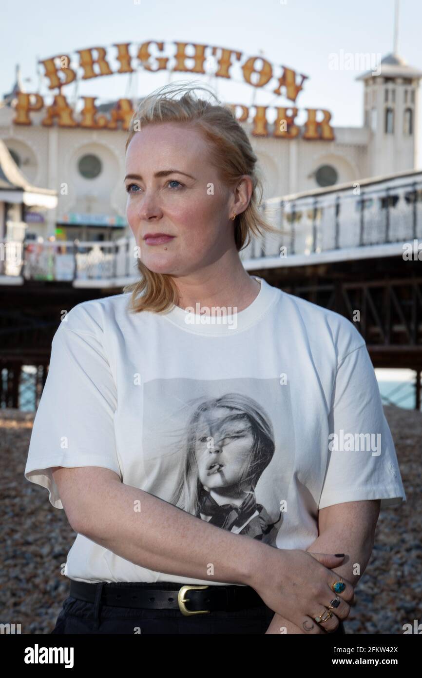 Portrait of Emma Jane Unsworth at Brighton Pier Emma (born 1978) is a ...