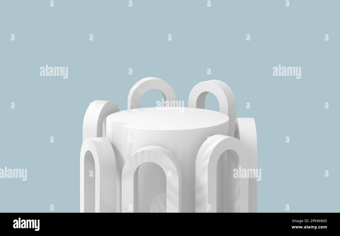 Empty creative object stage, 3d rendering. Computer digital drawing ...