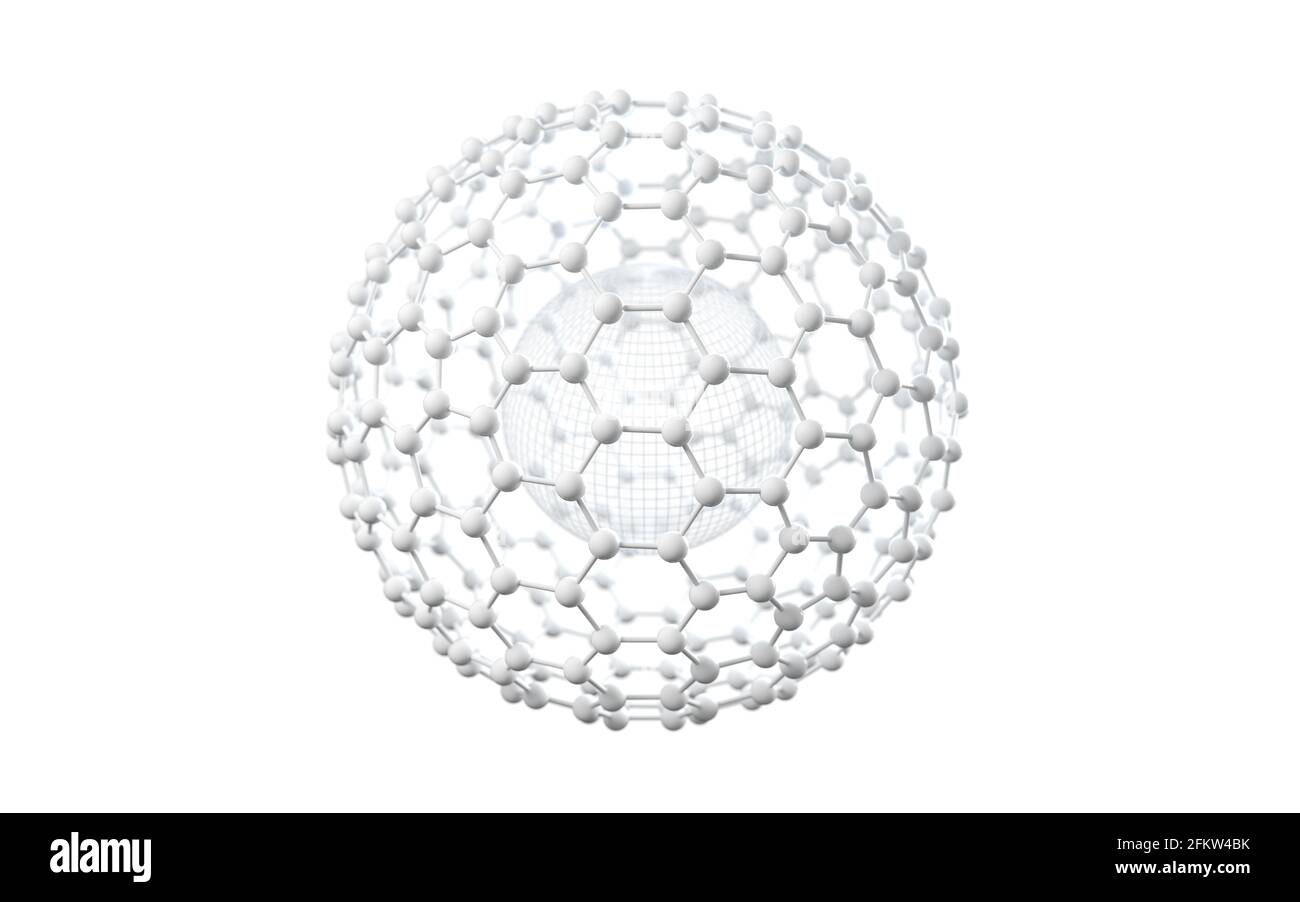 Biochemistry scientific node, molecular connection, 3d rendering ...