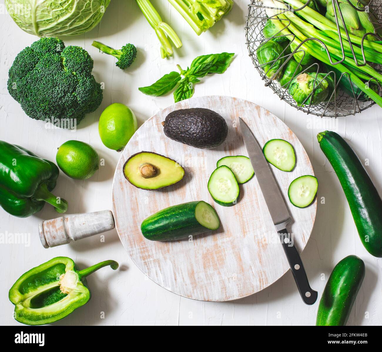 Cooking top view vegetables hi-res stock photography and images - Alamy