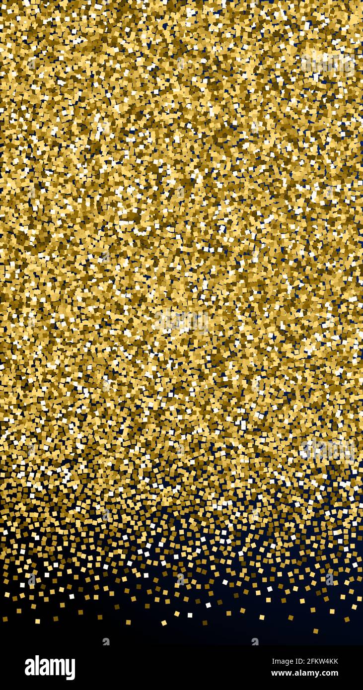 Gold glitter luxury sparkling confetti. Scattered small gold particles ...
