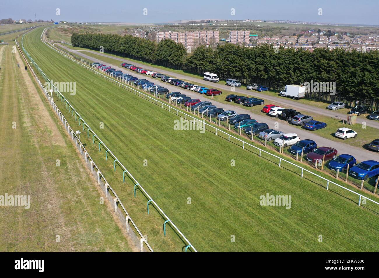 Aerial views from Brighton Racehorse track Stock Photo - Alamy