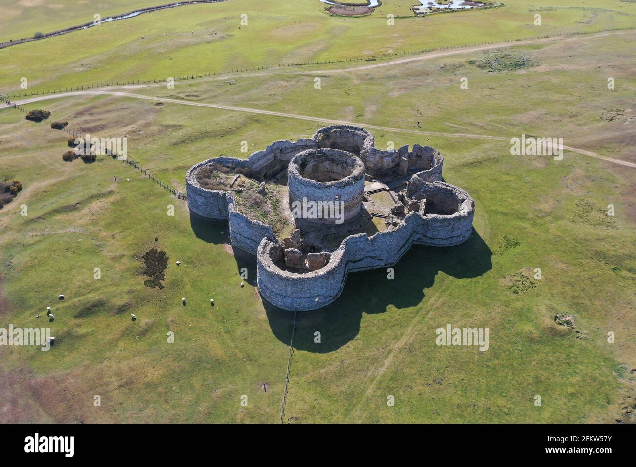 Camber castle aerial hi-res stock photography and images - Alamy