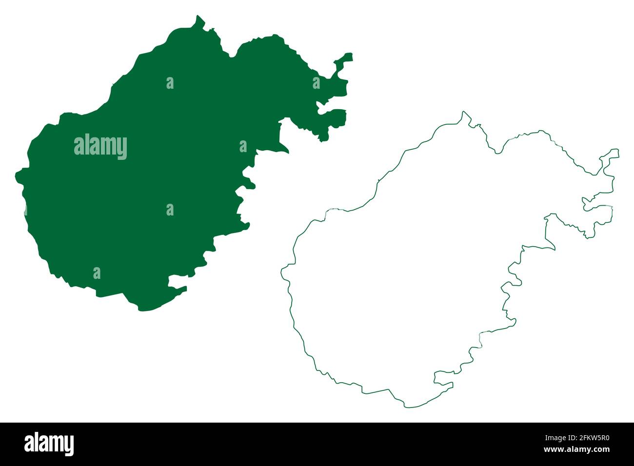 Sheopur district (Madhya Pradesh State, Chambal division, Republic of ...