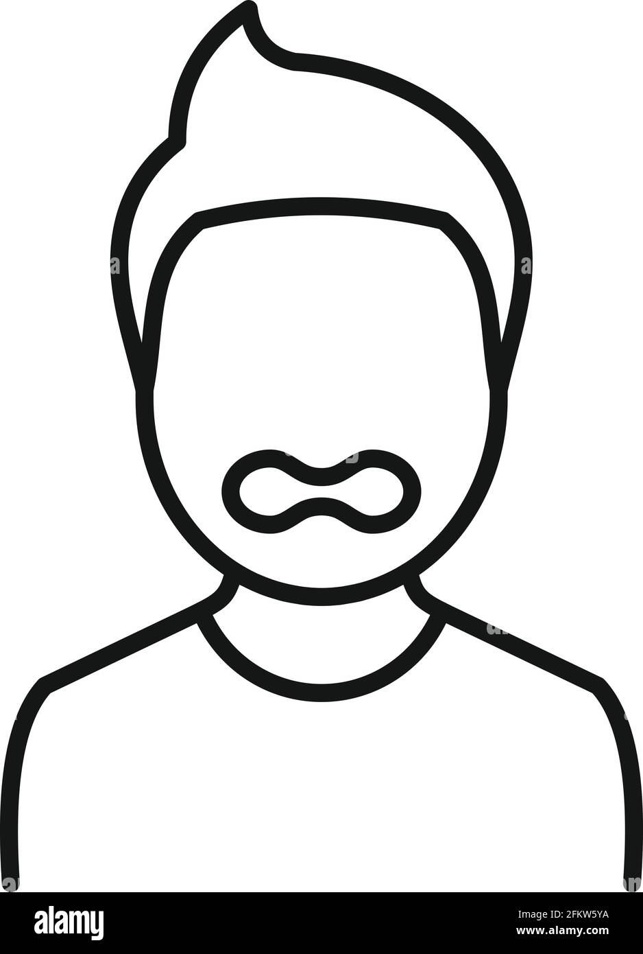 Stressed male teen Stock Vector Images - Alamy