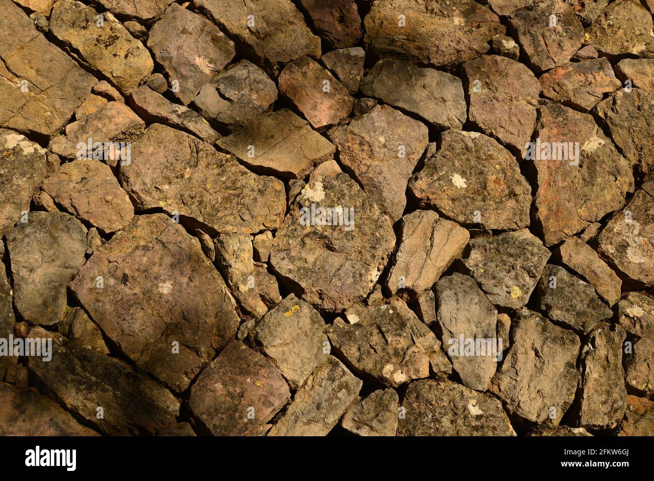 Stone equipment on a restanque wall Stock Photo - Alamy