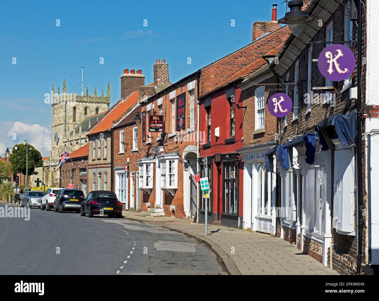 Main Street, Snaith, East Yorkshire, England UK Stock Photo - Alamy