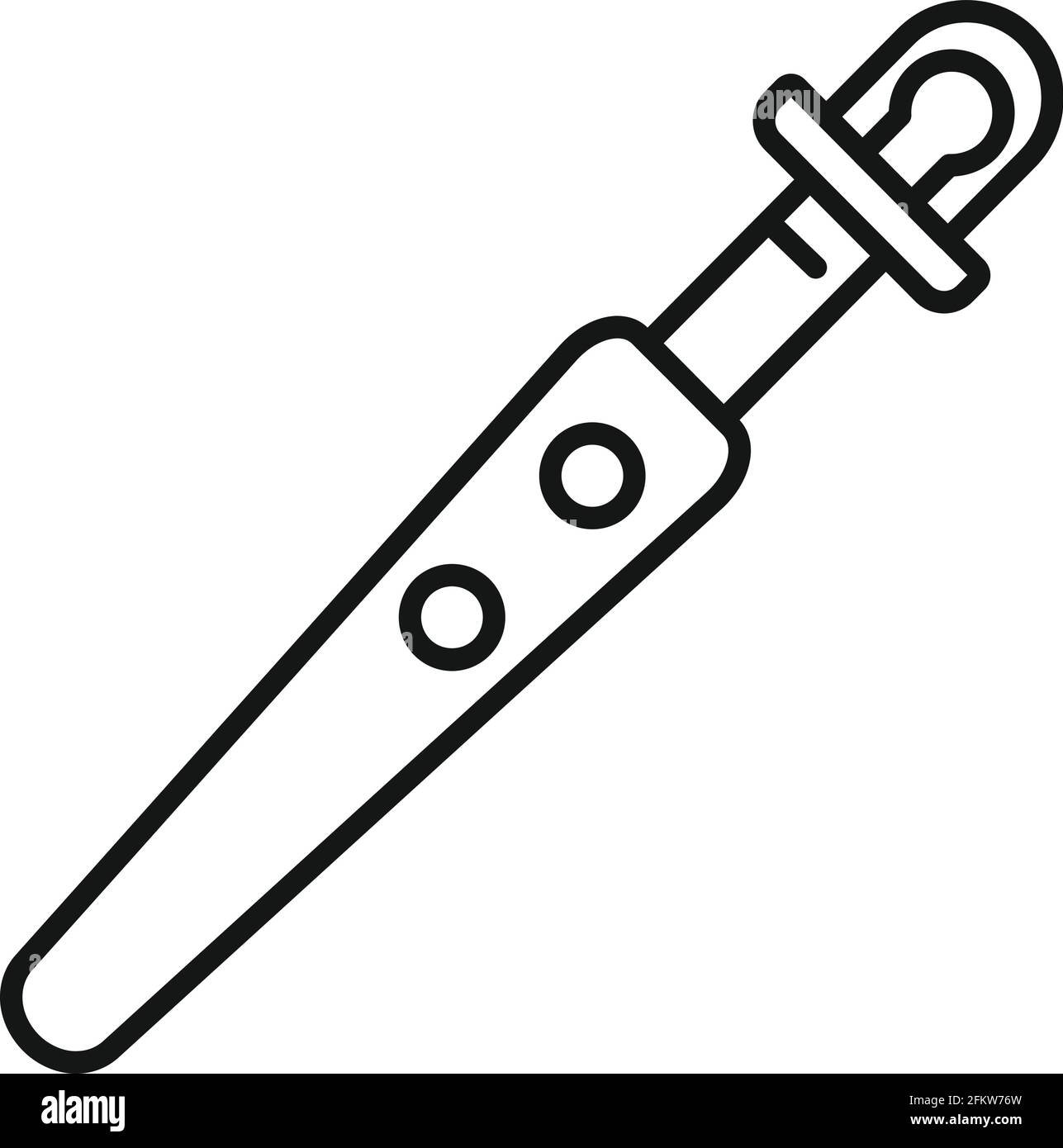 Syringe Catheter Icon Outline Style Stock Vector Image And Art Alamy