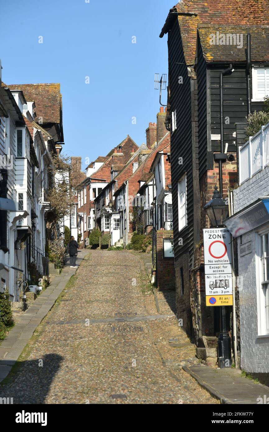 Picturesque town Rye in Sussex is a very popular tourist attraction ...