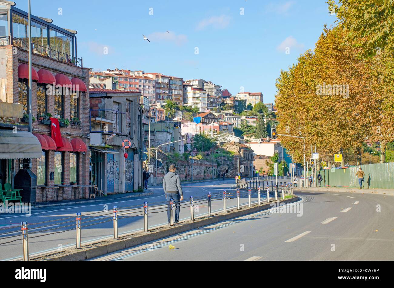 Street and architecture of Istanbul city Turkey Stock Photo - Alamy