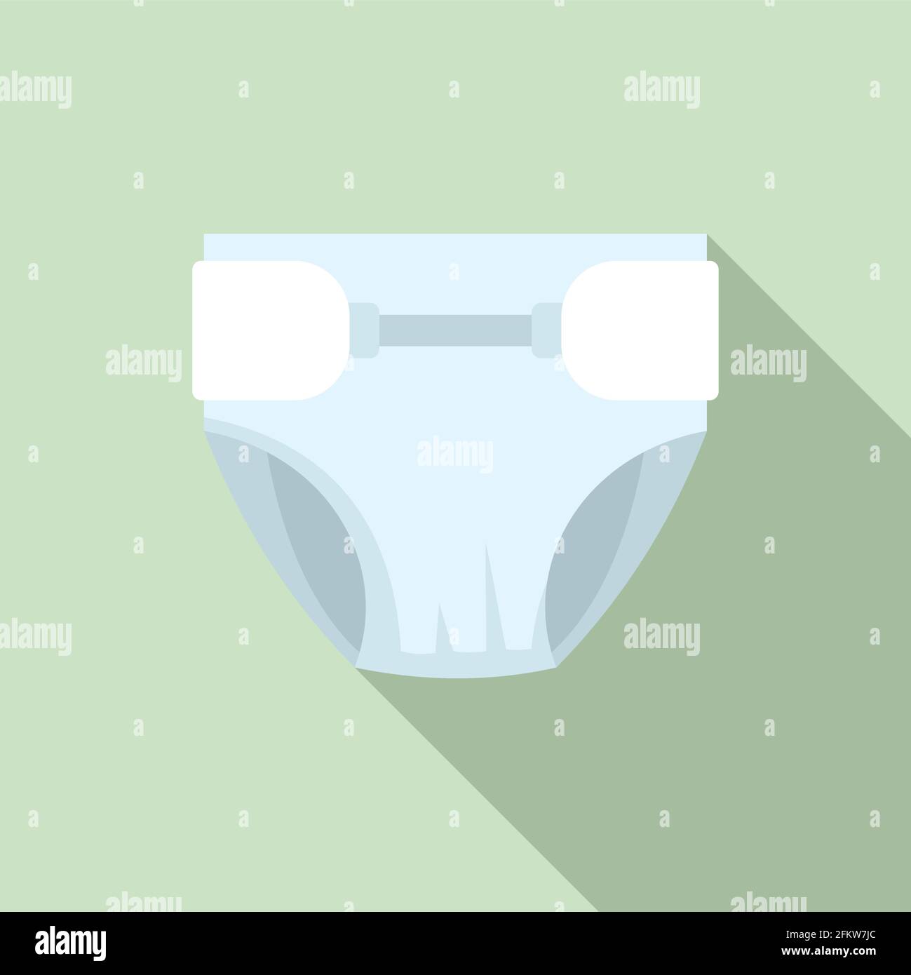 Soft material diaper icon, flat style Stock Vector Image & Art - Alamy