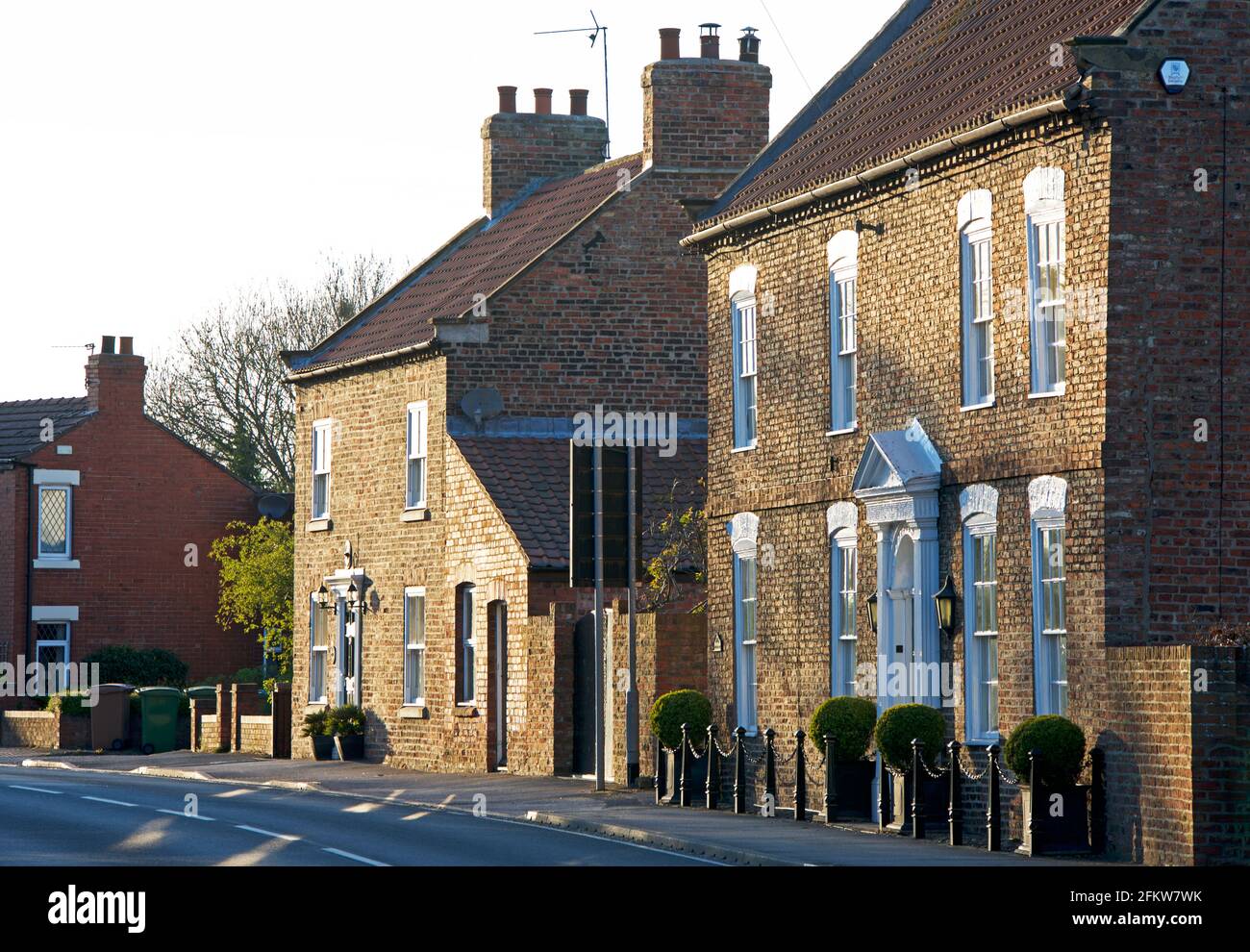 Houses in the village of Bubwith, East Yorkshire, England UK Stock ...