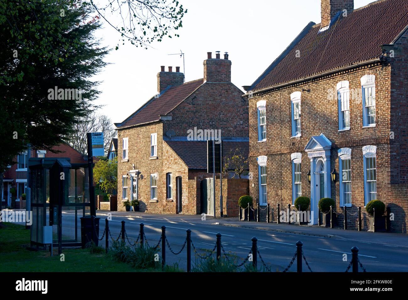 Houses in the village of Bubwith, East Yorkshire, England UK Stock ...