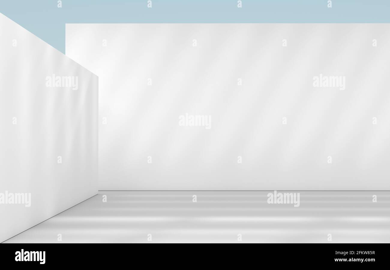 Empty building construction, with sunlight shade, 3d rendering ...