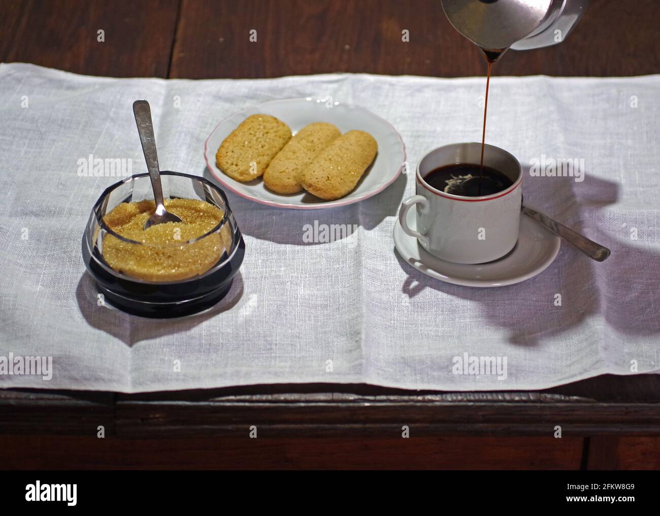 Breakfast with coffee Stock Photo - Alamy