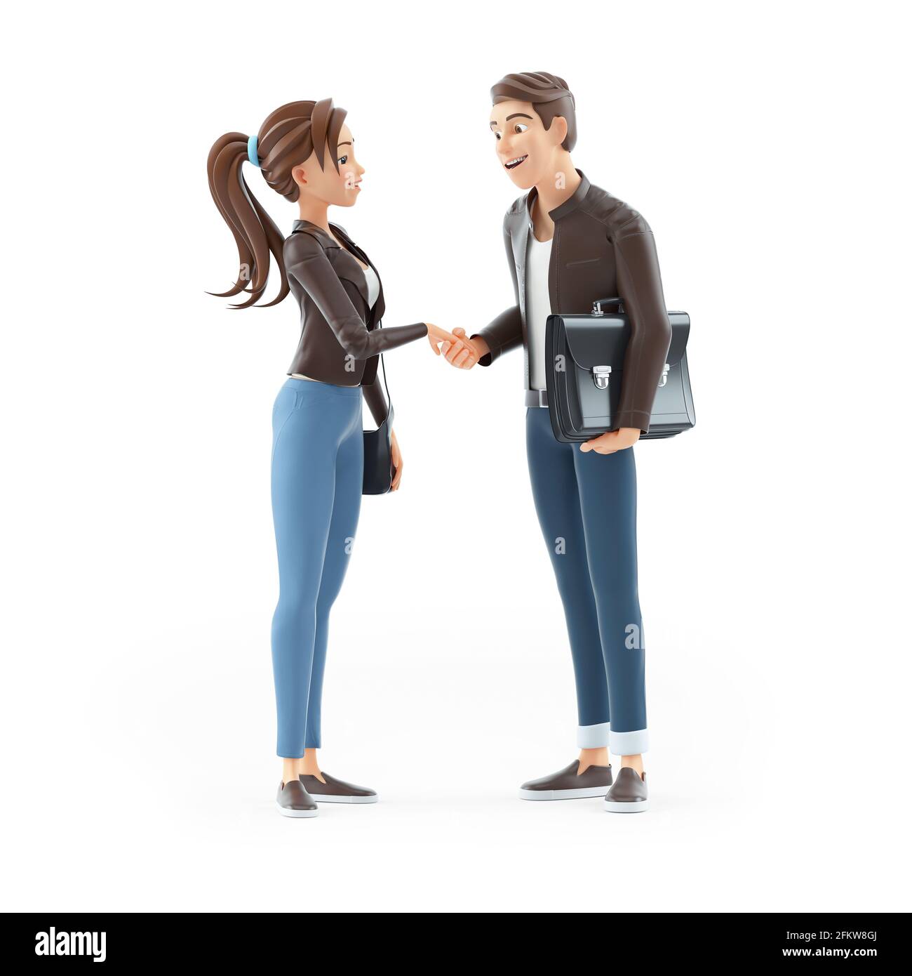 Person shaking cartoon hi-res stock photography and images - Alamy