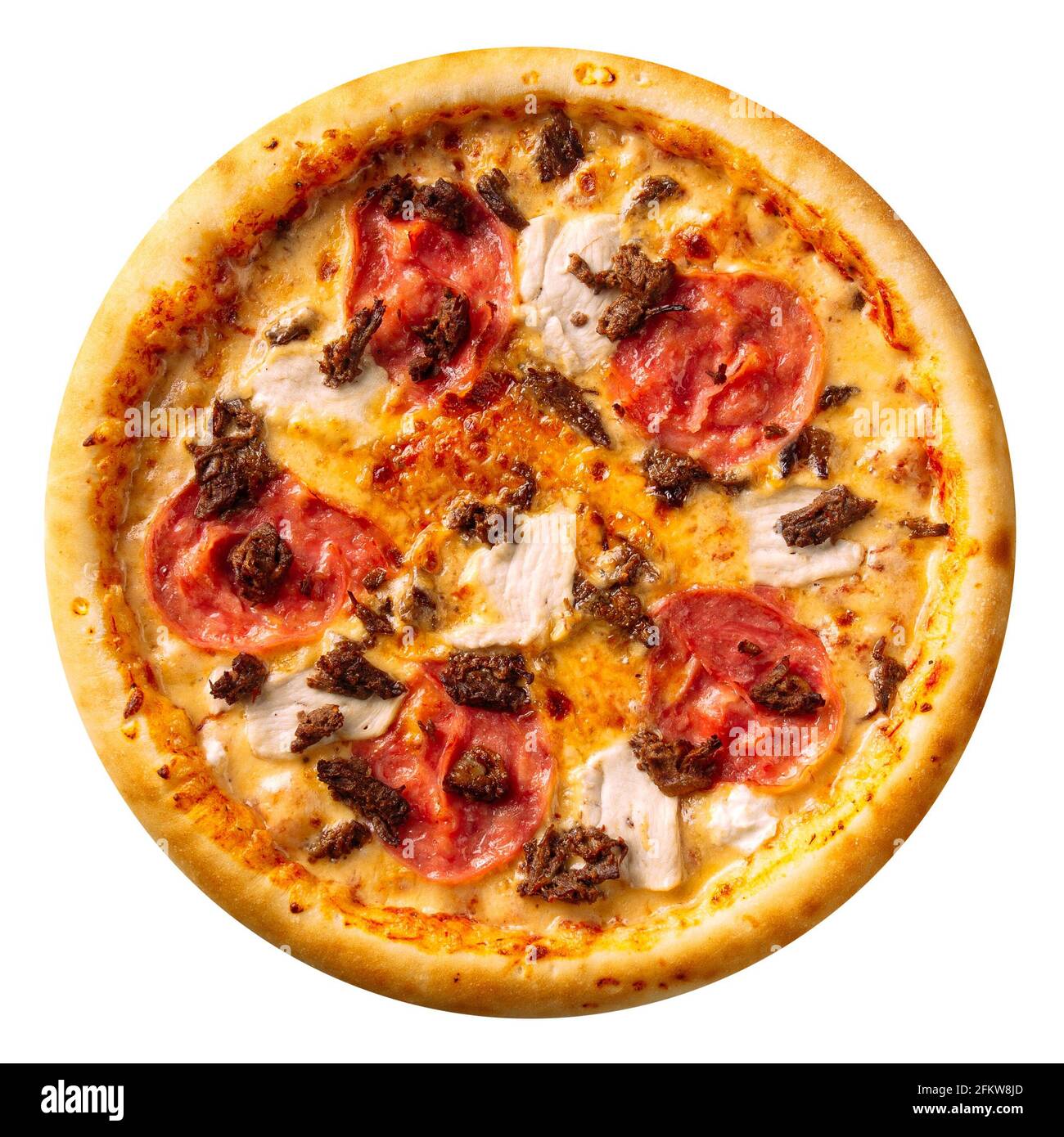 Pizza ham cheese Cut Out Stock Images & Pictures - Alamy