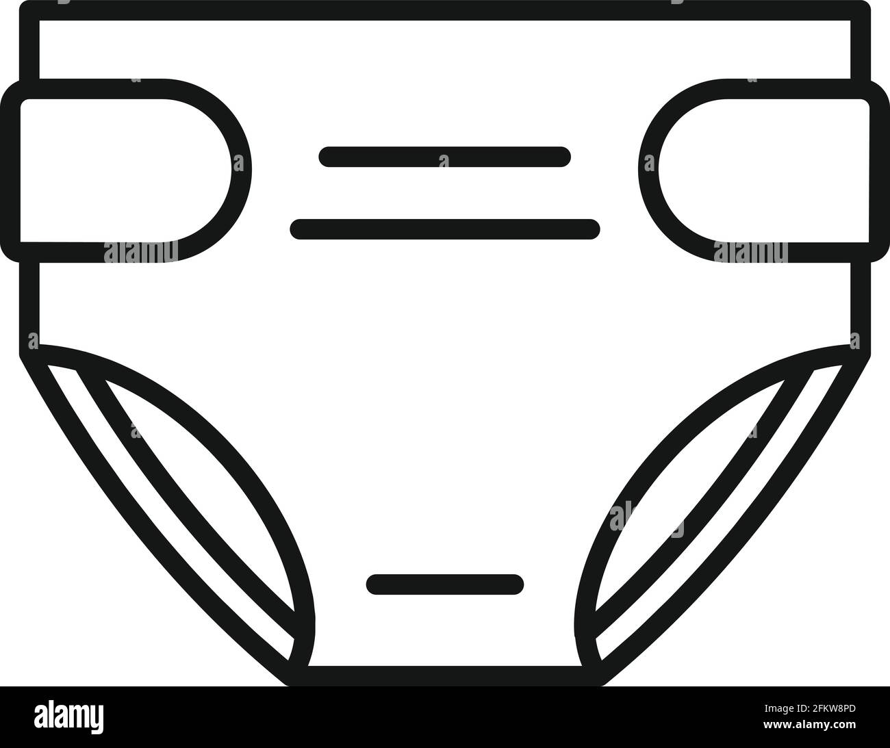 String diaper icon, outline style Stock Vector Image & Art - Alamy