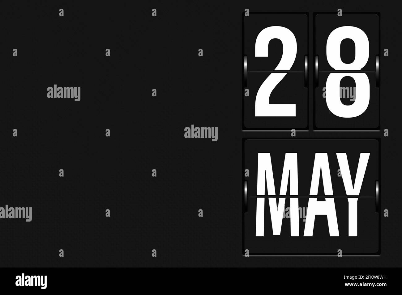 May 28th. Day 28 of month, Calendar date. Calendar in the form of a ...