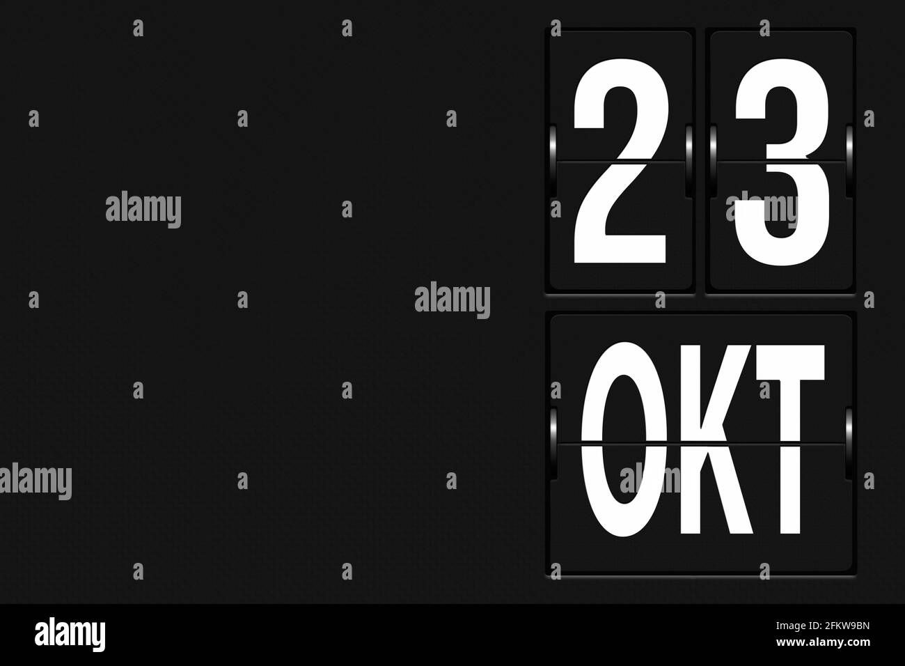 October 23rd. Day 23 of month, Calendar date. Calendar in the form of a ...