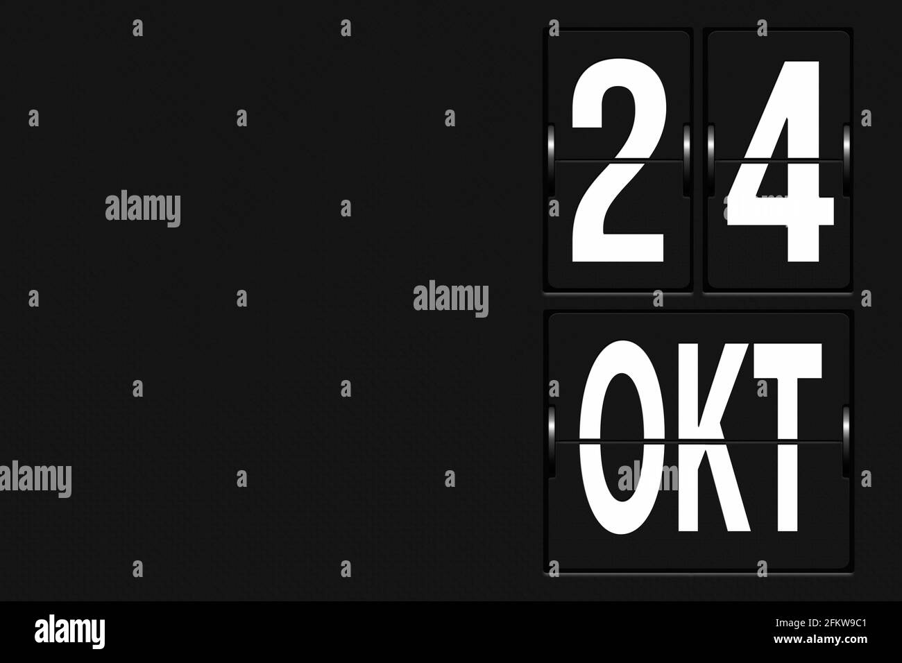 October 24th. Day 24 of month, Calendar date. Calendar in the form of a ...