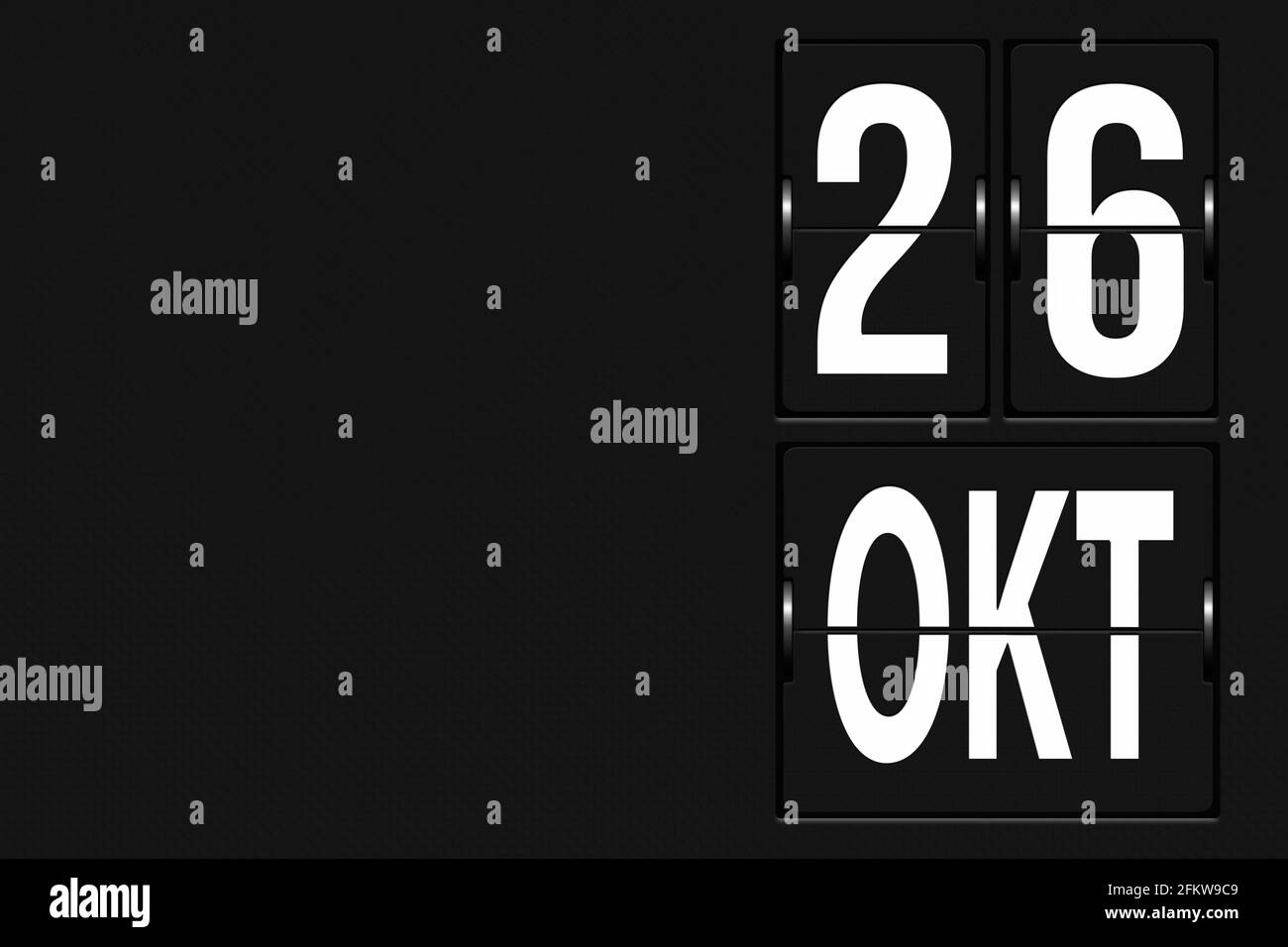 October 26th. Day 26 of month, Calendar date. Calendar in the form of a ...