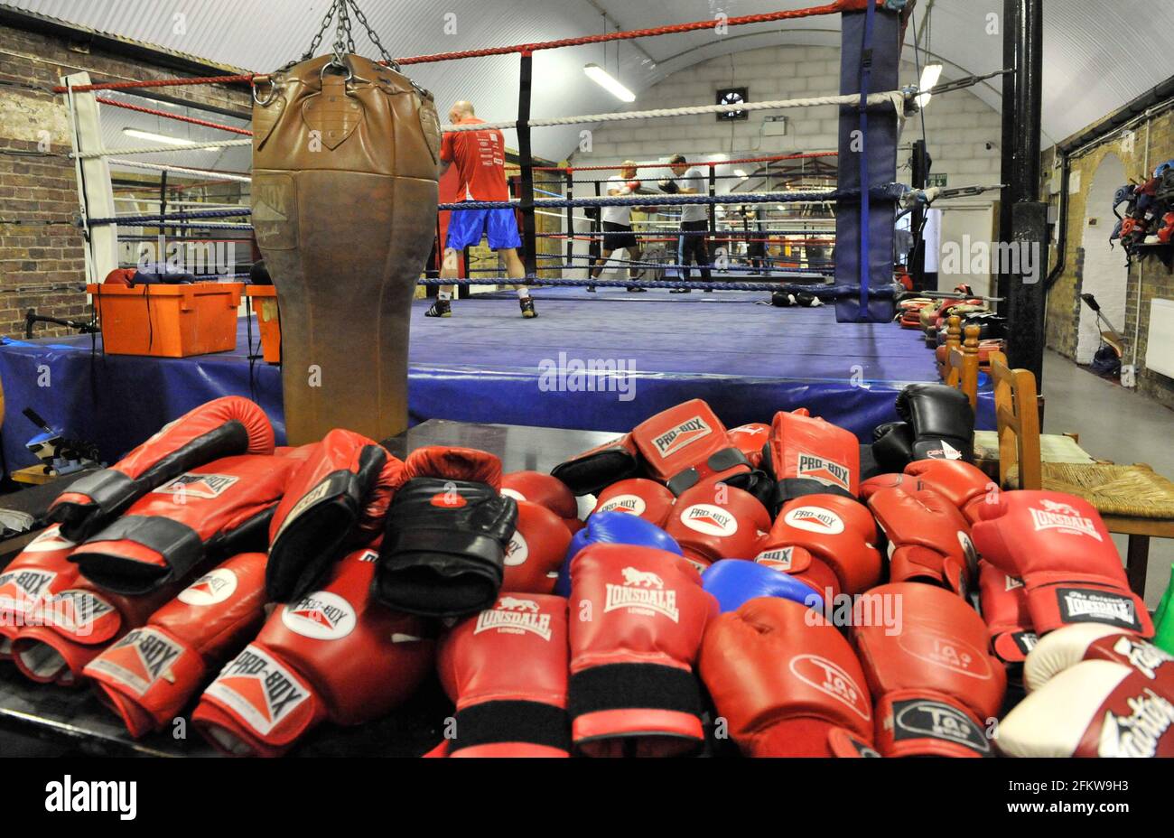 THE FITZROY LODGE AMATEUR BOXING CLUB IN LAMBETH SOUTH LONDON WHERE ...