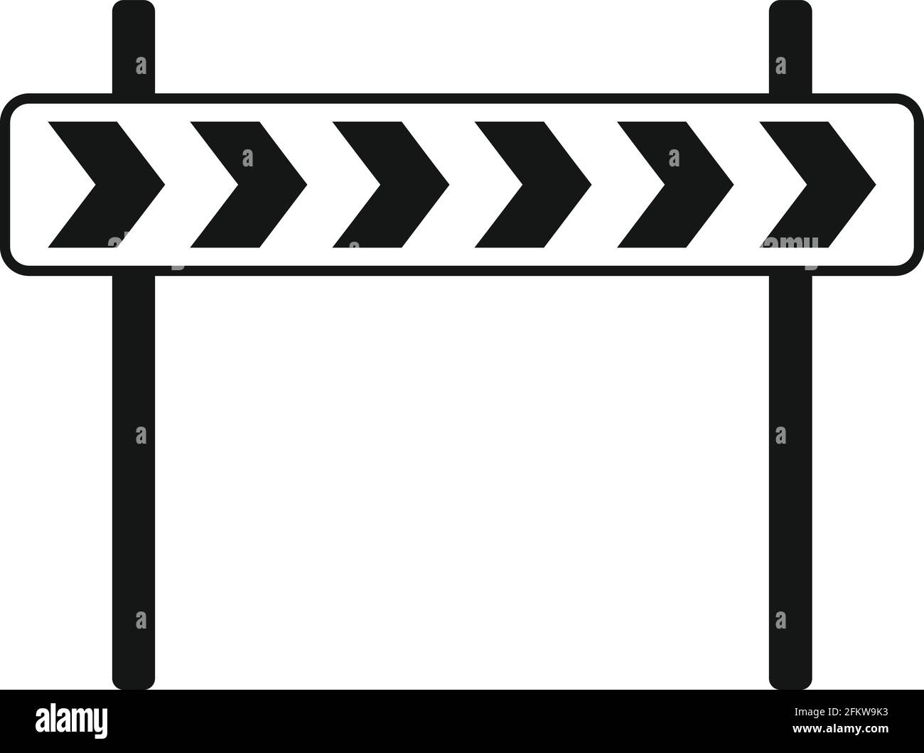 Road direction sign Black and White Stock Photos & Images - Alamy