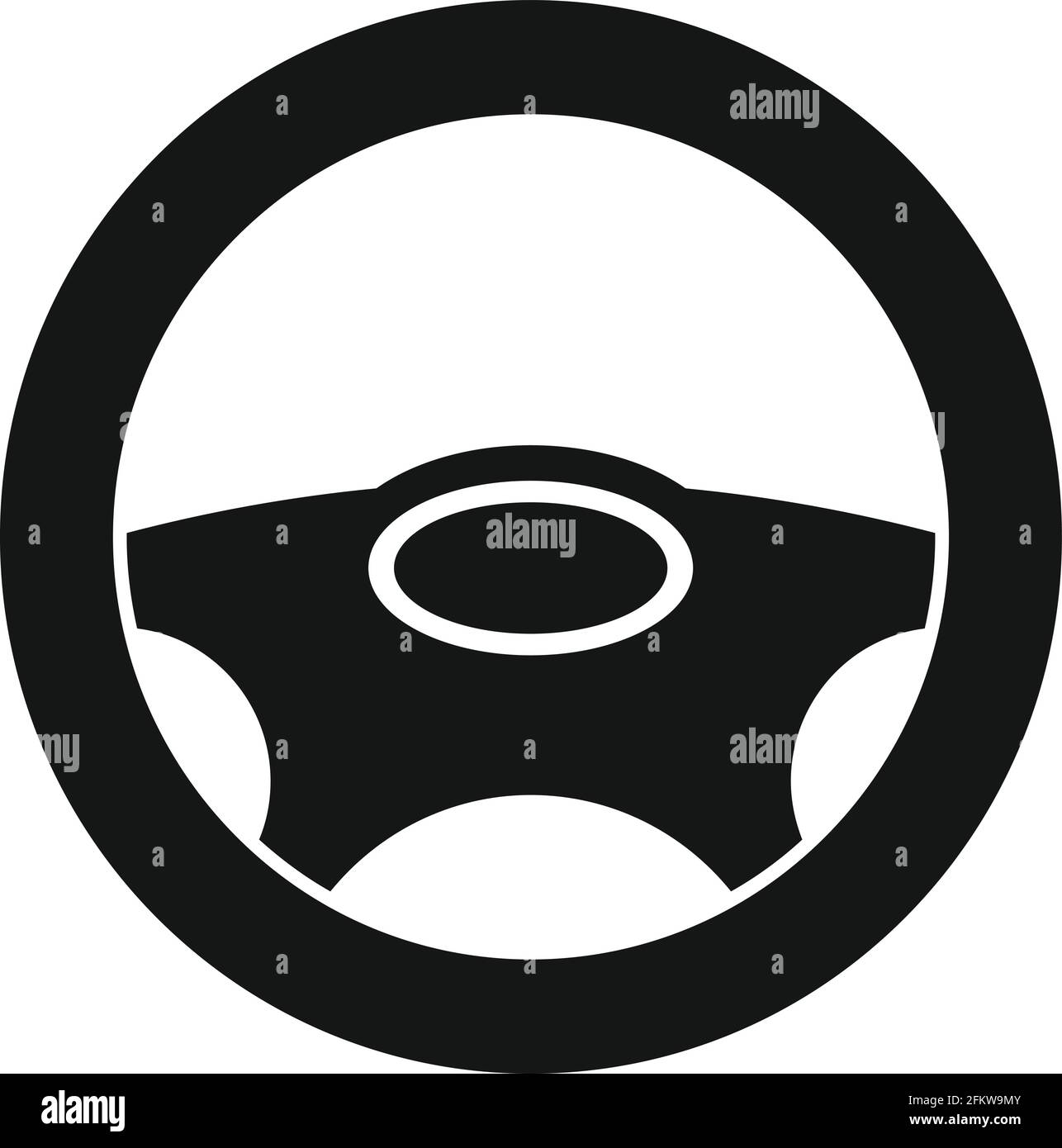 Steering wheel icon, simple style Stock Vector Image & Art - Alamy
