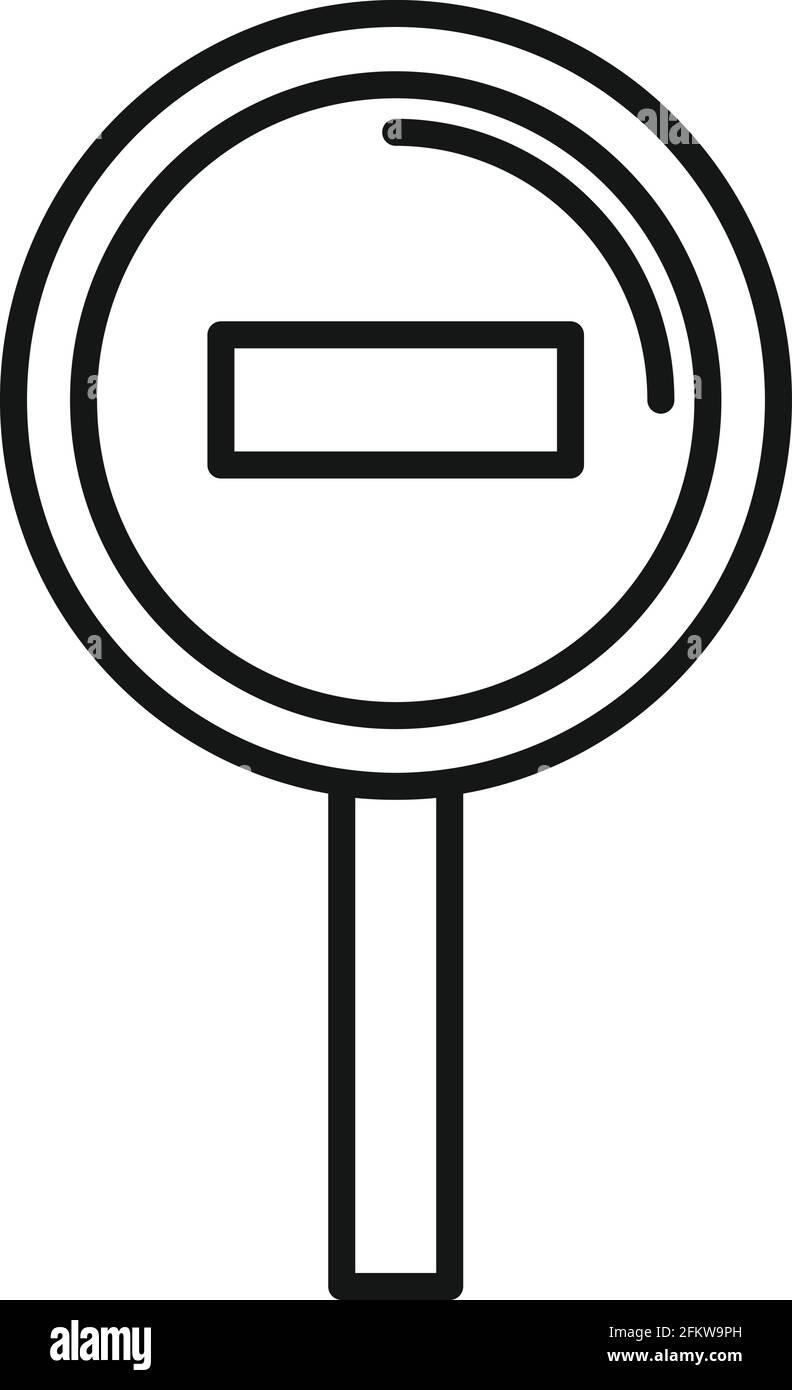 Road sign warning denied access Black and White Stock Photos & Images ...