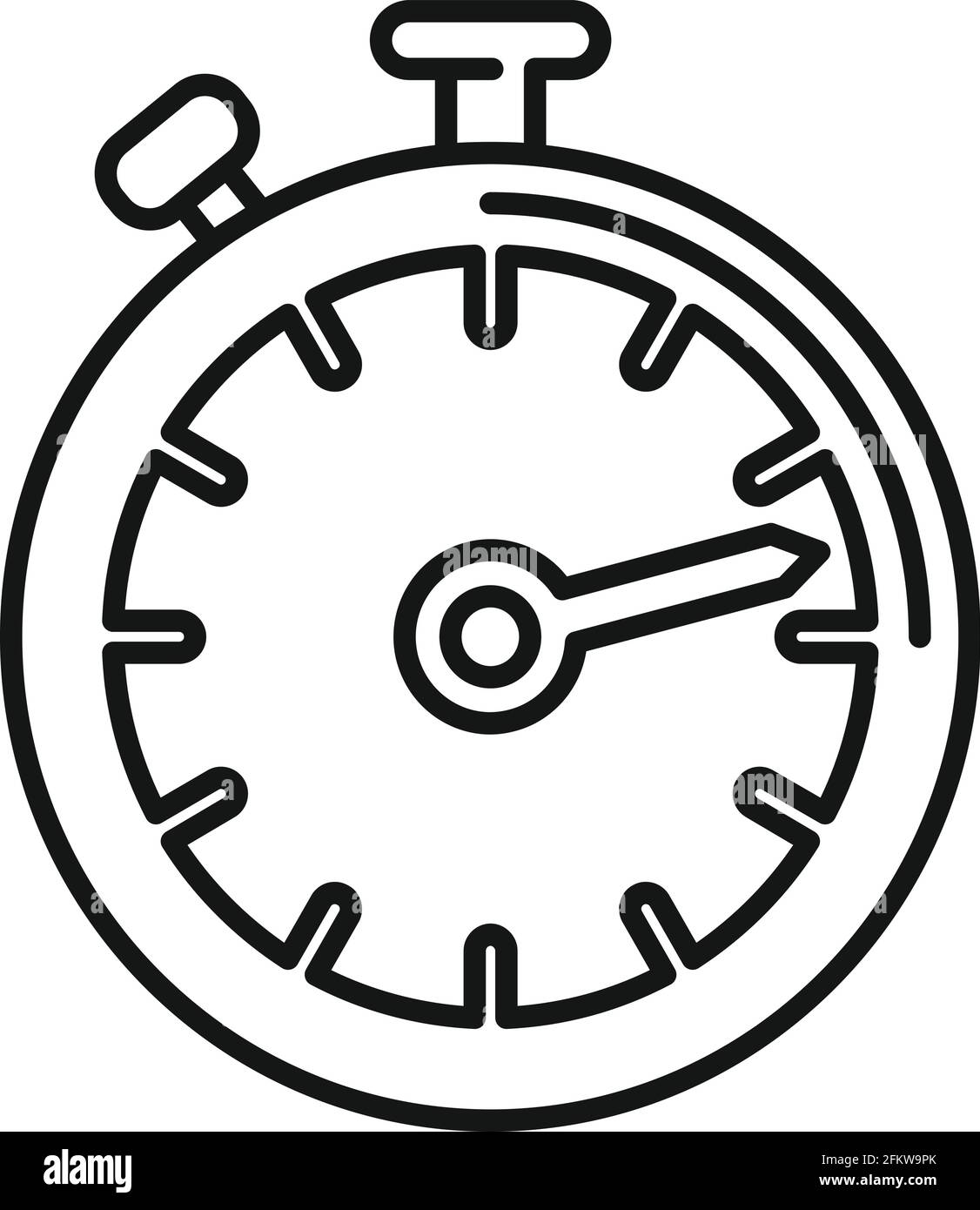 Driving school stopwatch icon, outline style Stock Vector Image & Art ...