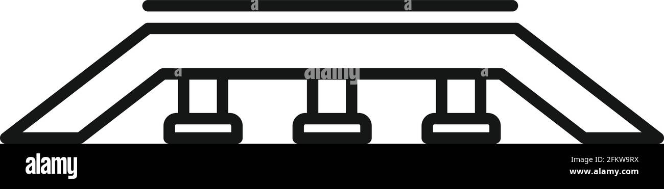 Driving school ramp icon, outline style Stock Vector Image & Art - Alamy