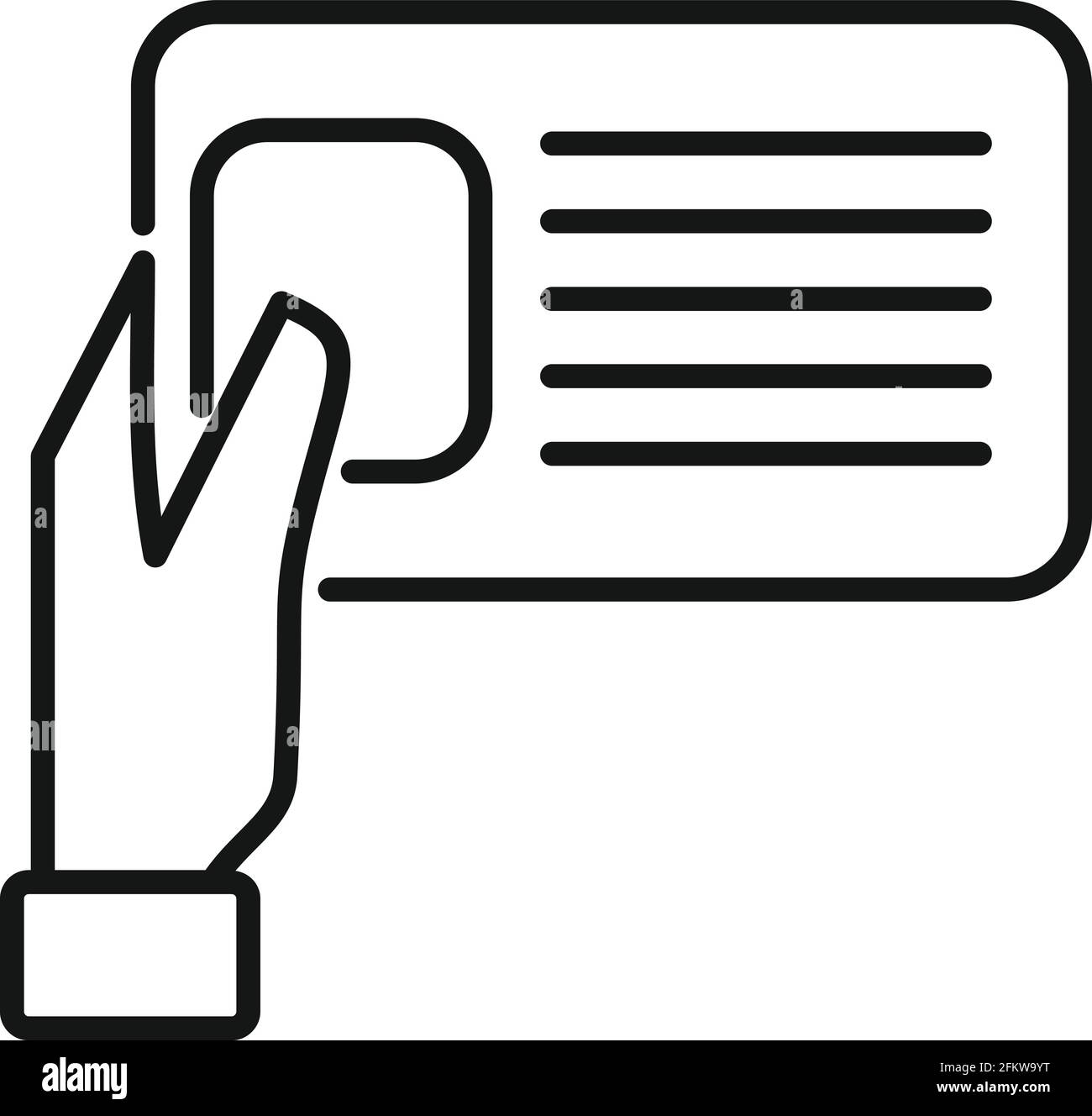 Driver license icon, outline style Stock Vector Image & Art - Alamy