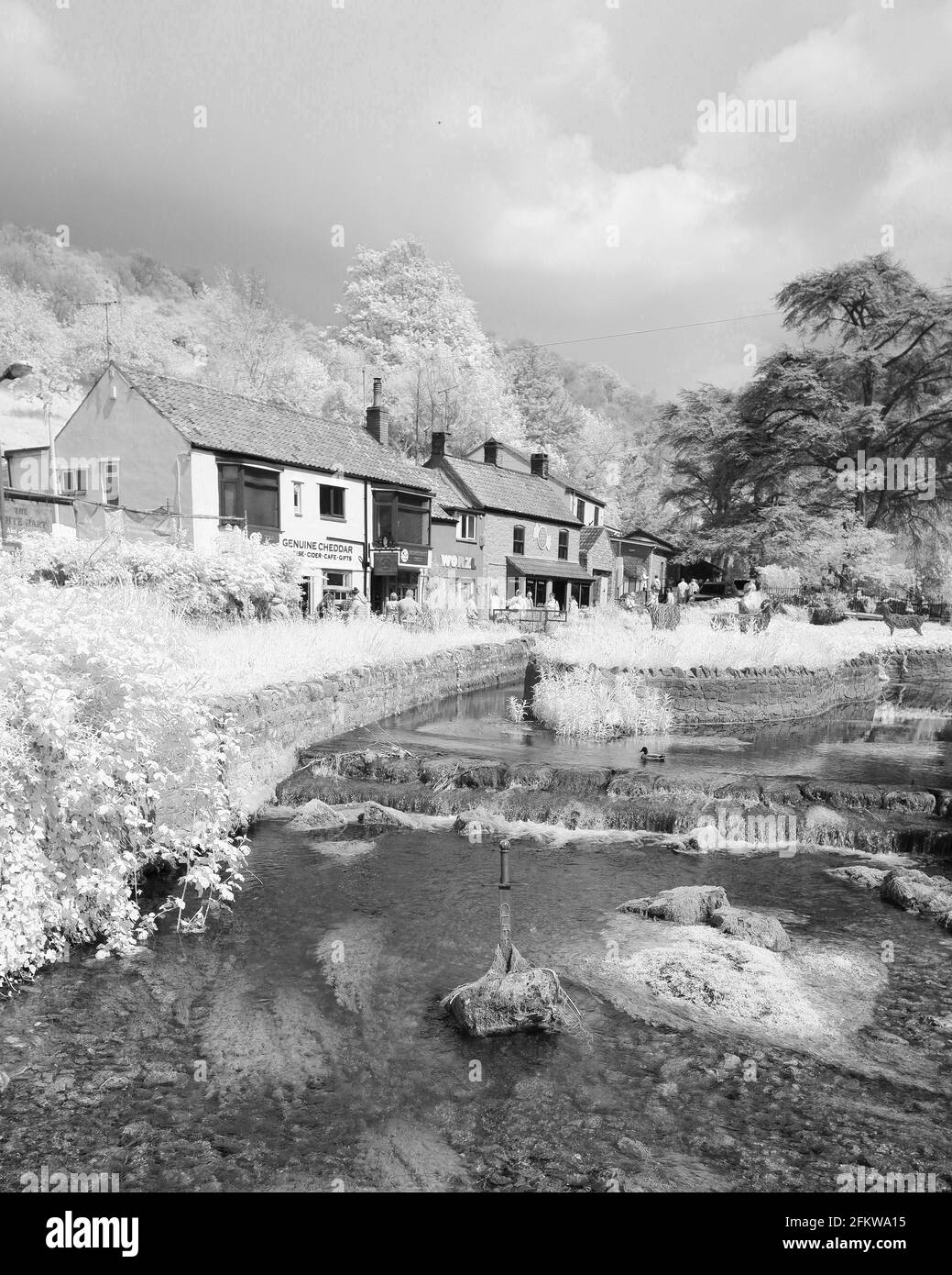 May 2021 - 720nm Infrared - The sword in the stone in the river Yeo at ...
