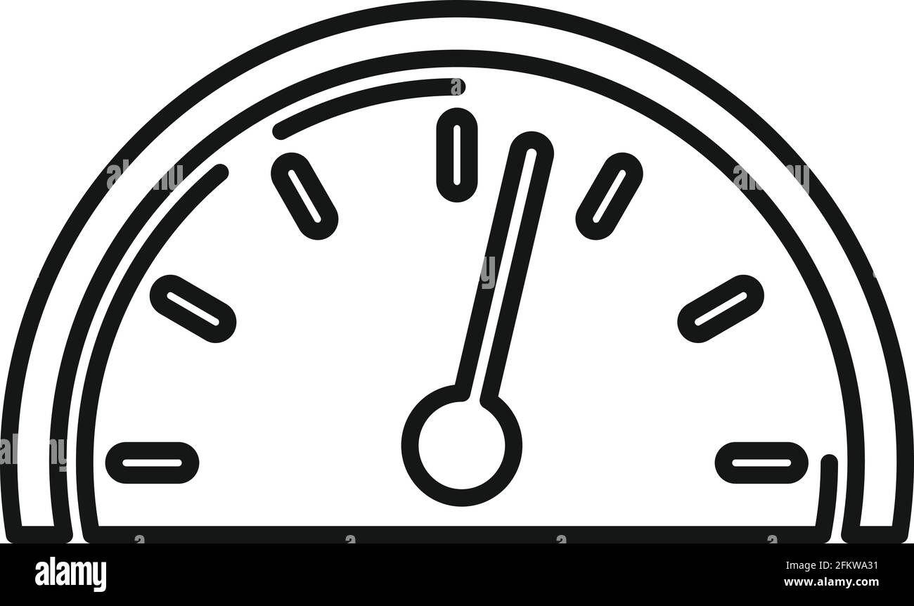 Car speedometer icon, outline style Stock Vector Image & Art - Alamy