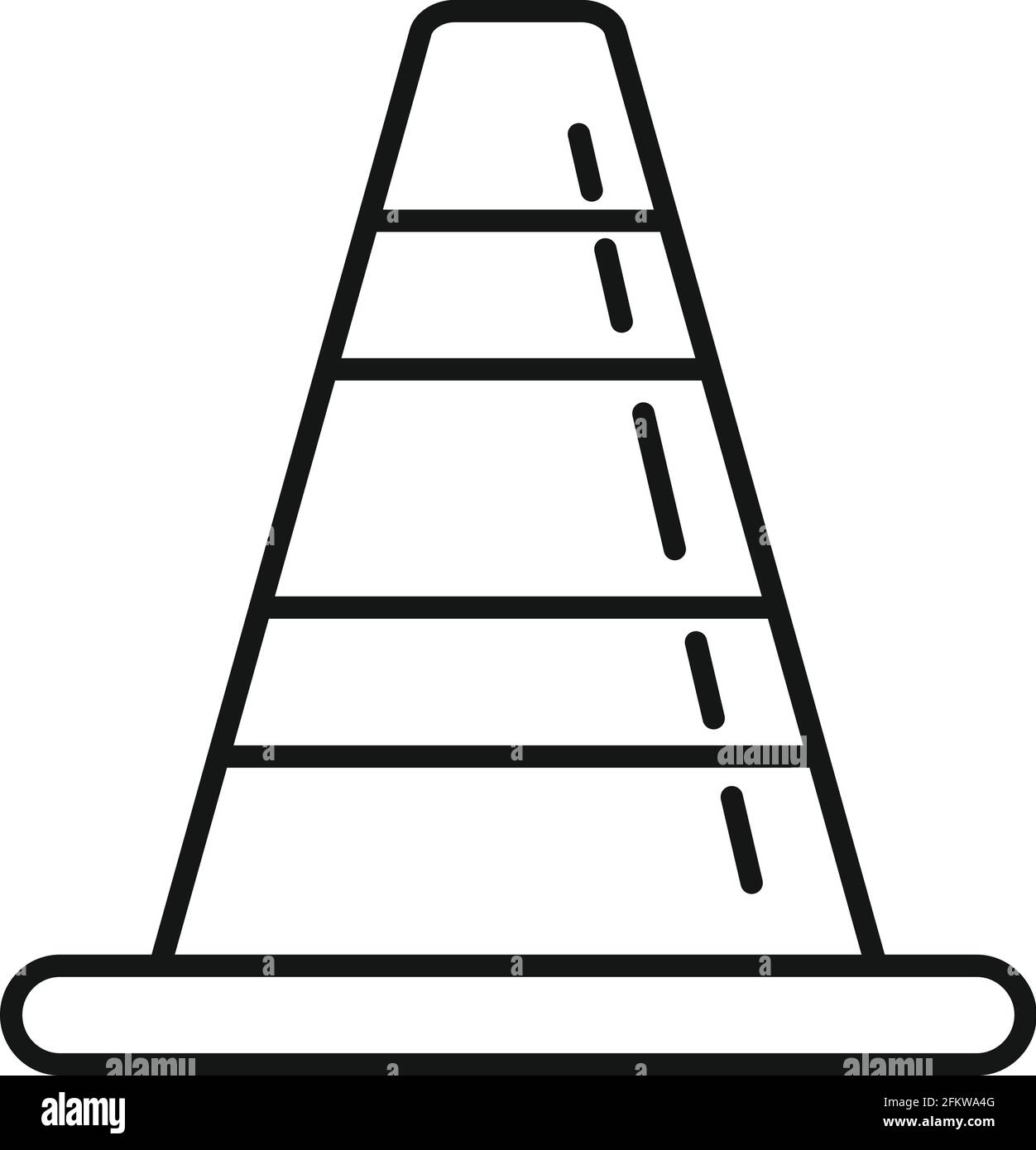 Road cone icon, outline style Stock Vector Image & Art - Alamy