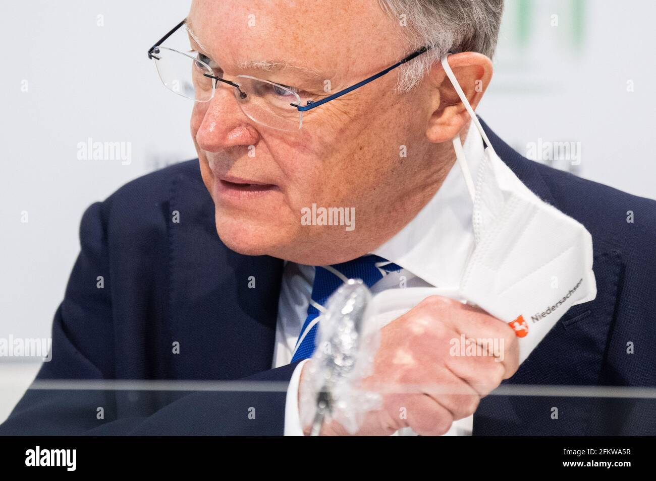 Hanover, Germany. 04th May, 2021. Stephan Weil (SPD), Minister ...
