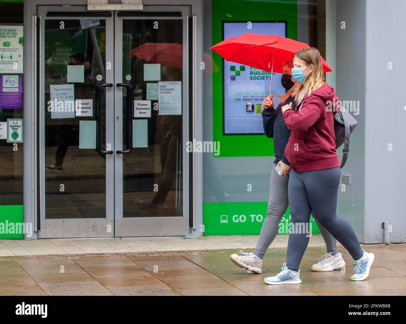 Preston; Lancashire. 4th May 2021; UK Weather; Anoraks waterproof ...