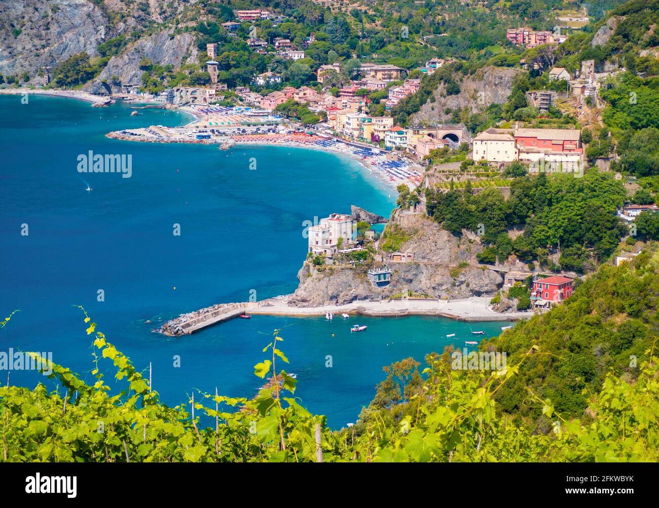 Monterosso al Mare (Italy) - The famous coastline in Liguria region ...