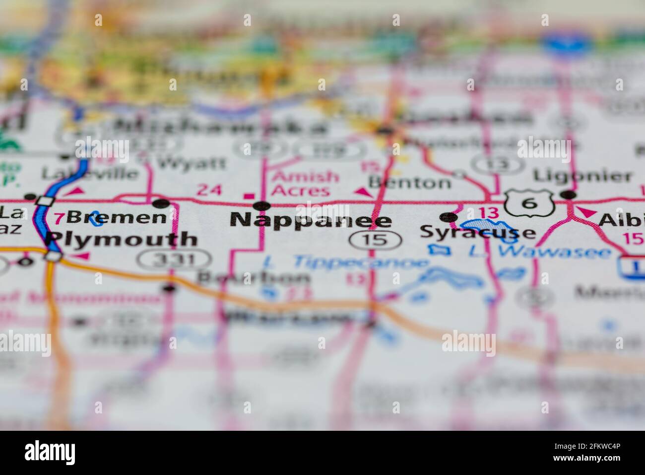 Nappansee indiana map hi-res stock photography and images - Alamy