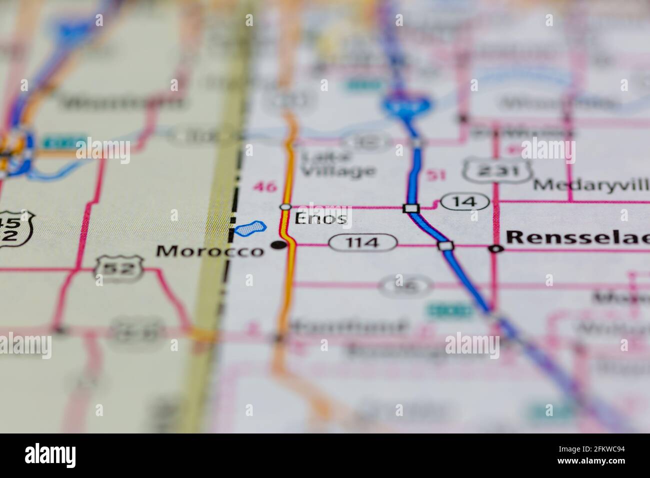 Map of enos hi-res stock photography and images - Alamy