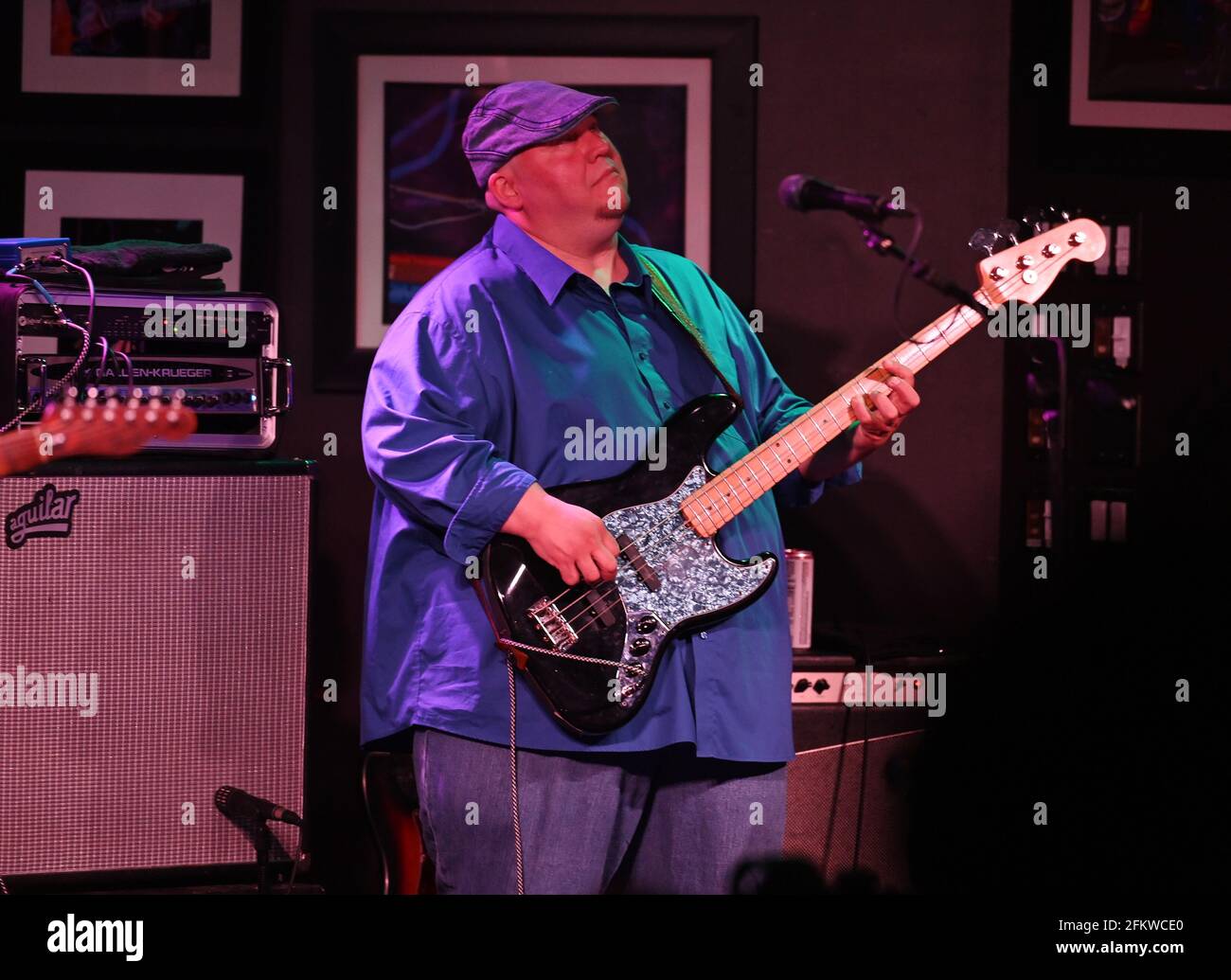 Boca Raton. 03rd May, 2021. Corey Duplechin of the Tab Benoit band ...